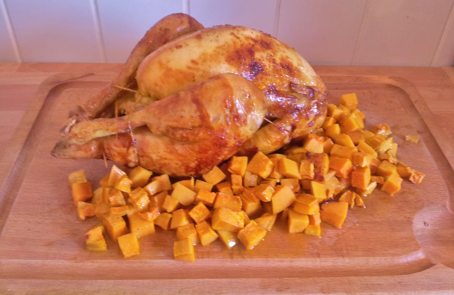 Récréation en cuisine: Poulet Rôti à la broche aux patates douces