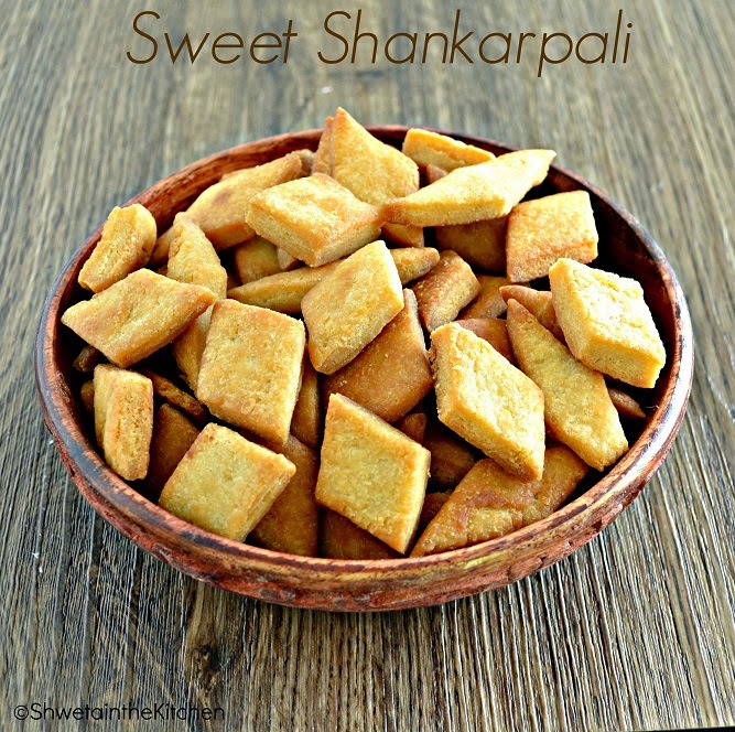 Shweta in the Kitchen: Sweet Shankarpali - Shakarpara - Shakarpare