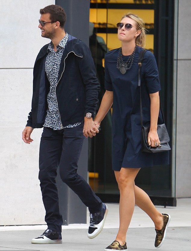 Maria Sharapova and boyfriend, Grigor Dimitrov look compact in a blue ...