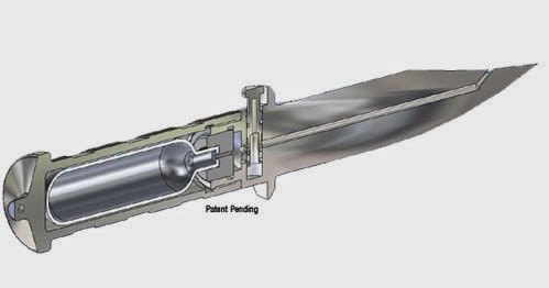 on target shooter nz: WASP - Compressed Gas 'Divers' Knife: