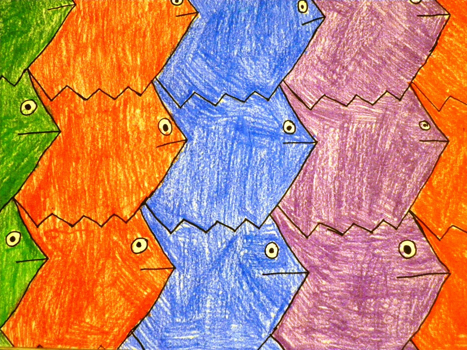 Tales of Frogs and Cupcakes: Monday Math Blog Hop: Tessellations PART 2