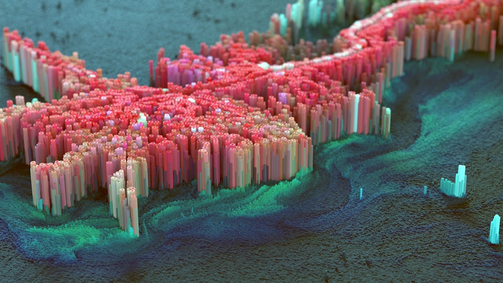 Maya XGen Colored Cubes and Spheres Rendered with Arnold | Computer ...