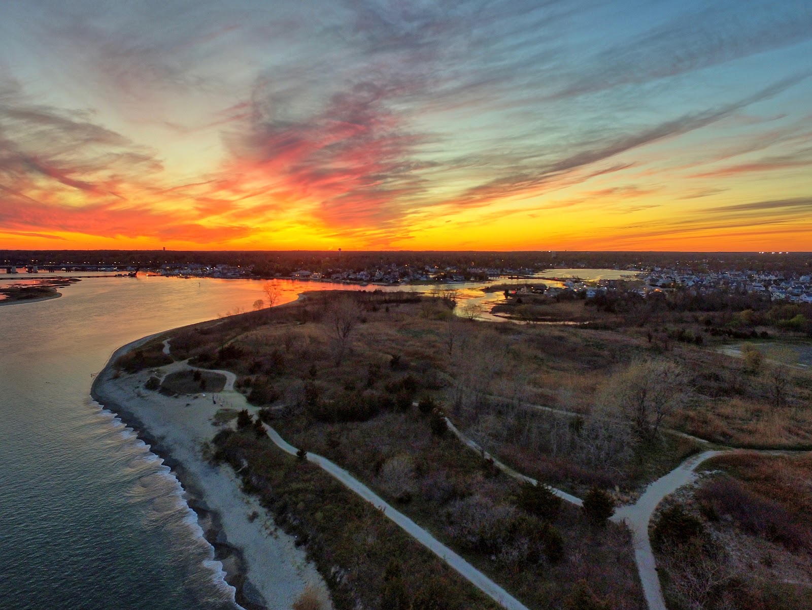 Manasquan River - Spring Sky on Fire