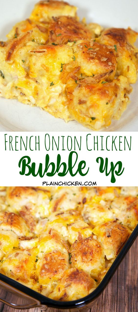 French Onion Chicken Bubble Up - Recipes Delicious