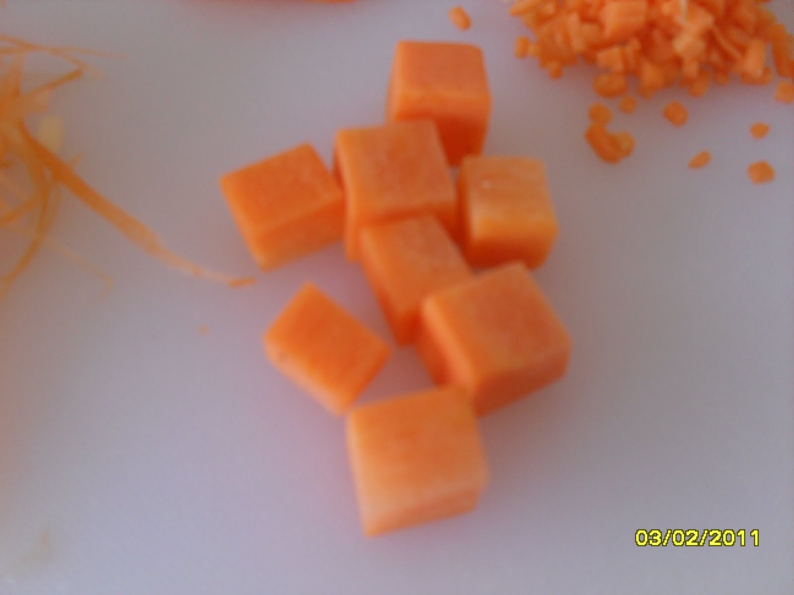 Beses culinarias: Cortes cubicos y torneados