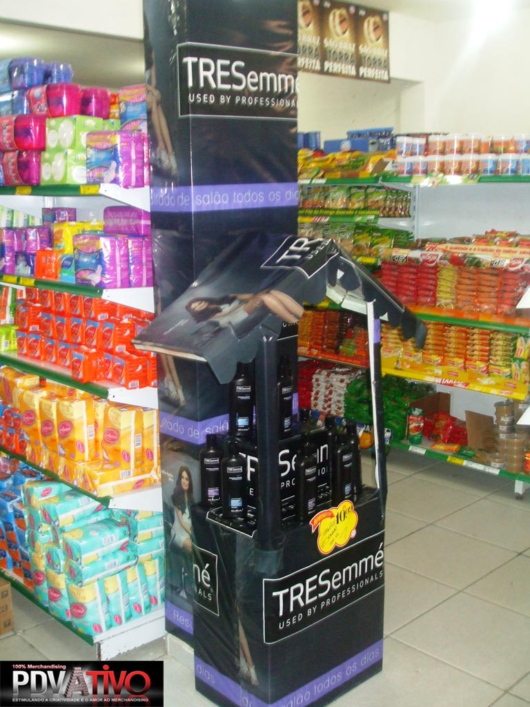 Ação de Trade Marketing Unilever TRESemmé ~ PDV Ativo - 100% Merchandising