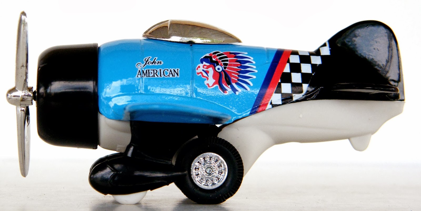 Toys and Stuff: China 'T' Monoplane - Blue-Black