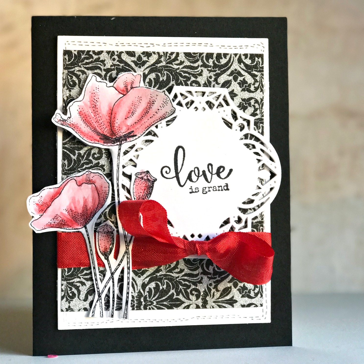 The Damsel of Distressed Cards: Elegant Wedding Card