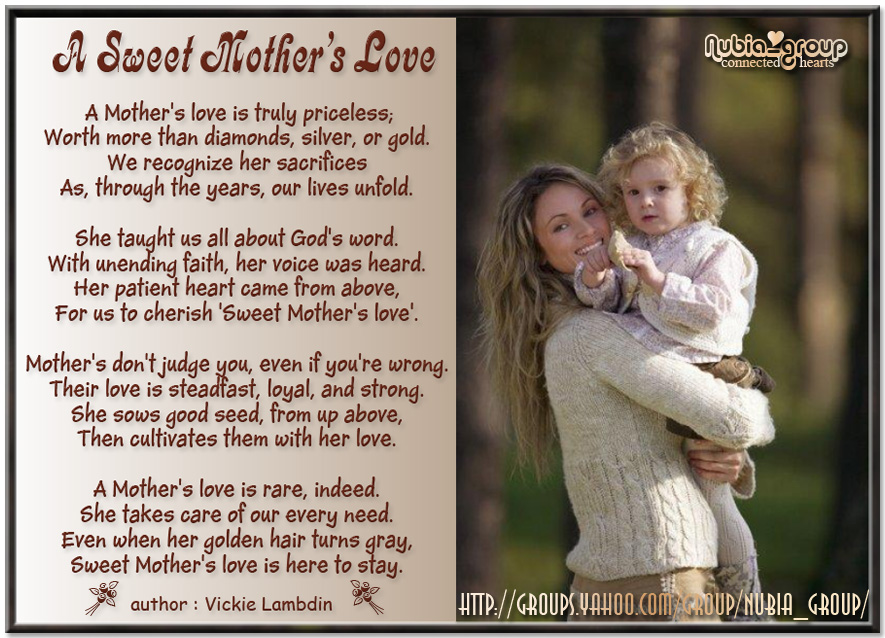 * Nubia_group Inspiration *: A sweet Mother's Love // Happy Mother's day