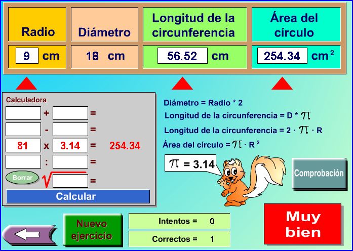 Blog Matemática Uruguay Educa: Relaciones entre radio, diámetro ...