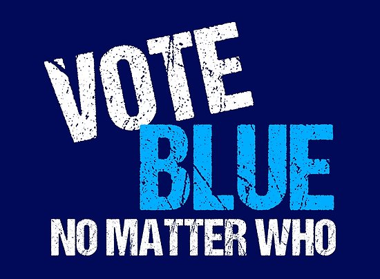 Will YOU Vote?: Vote Blue, No Matter Who