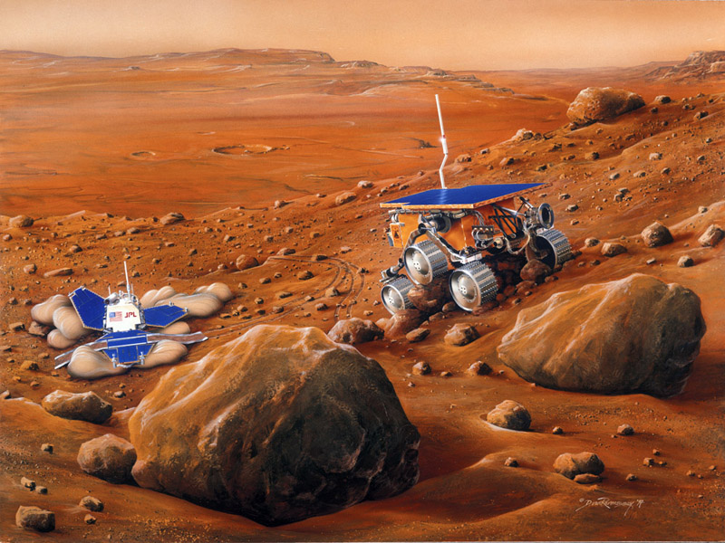 SPACE RELICS: 4 juillet 1997 - Mars Pathfinder et Sojourner arrivent ...