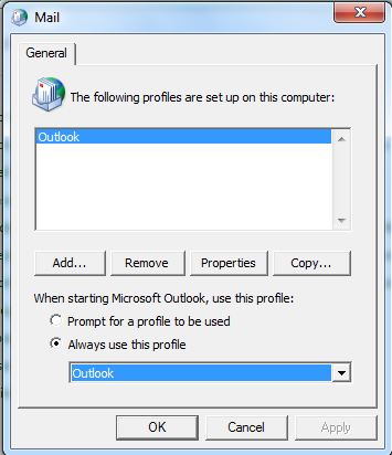 Microsoft Outlook Tips: Re-Create your Outlook profile