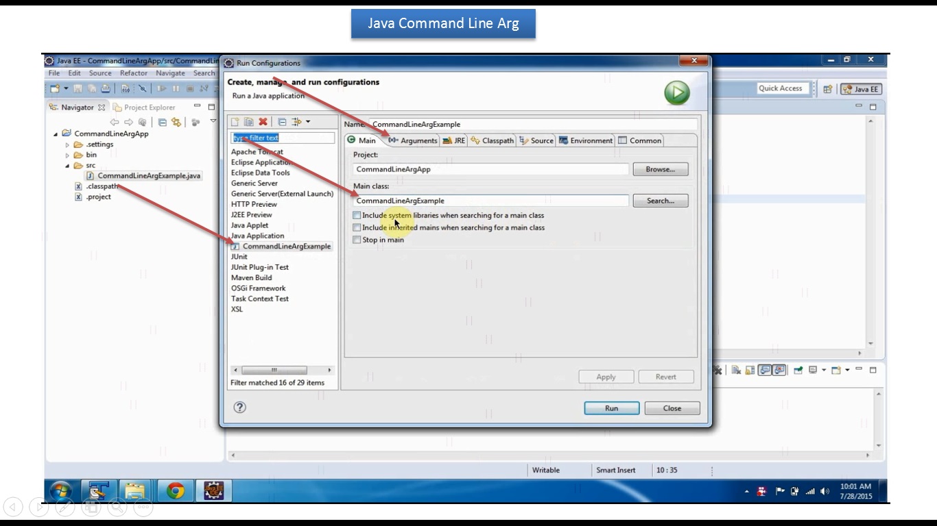 Java Ee Java Tutorial Command Line Argument