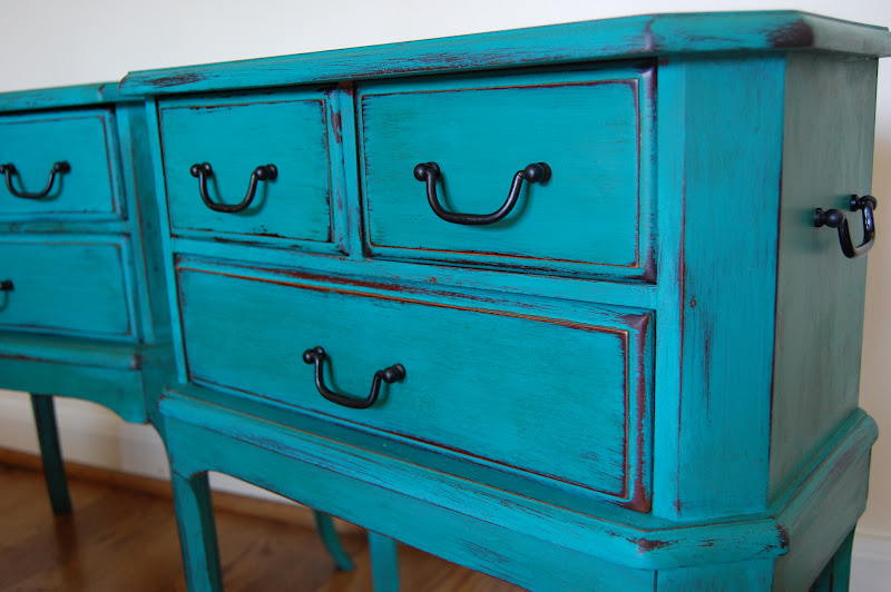 Atlanta Shabby Chic: Turquoise Side Tables (SOLD)