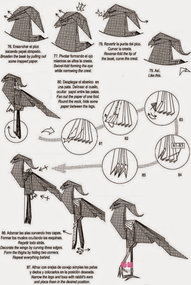 origami eagle instructions ~ easy origami instructions for kids crafts