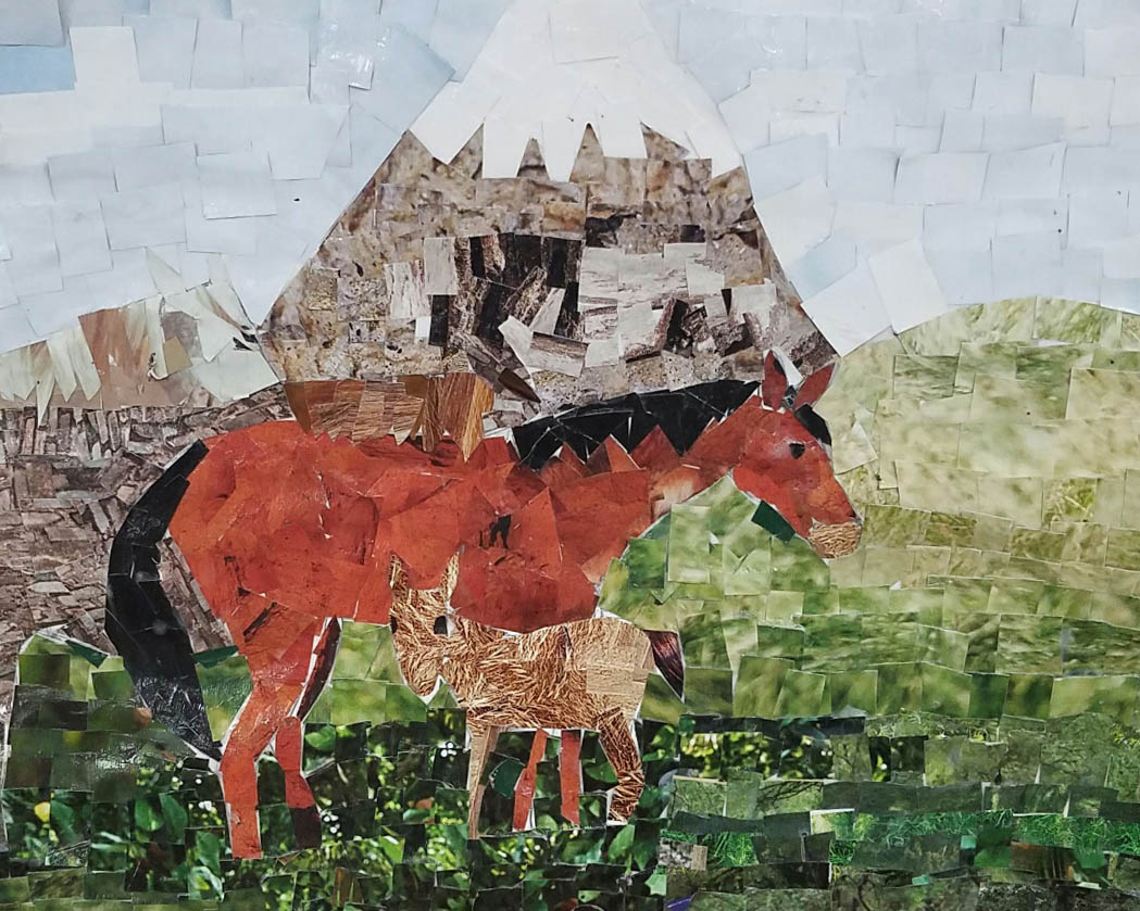 Jerdee's Art Classes: Animals in Art | Finished Magazine Collages (End ...