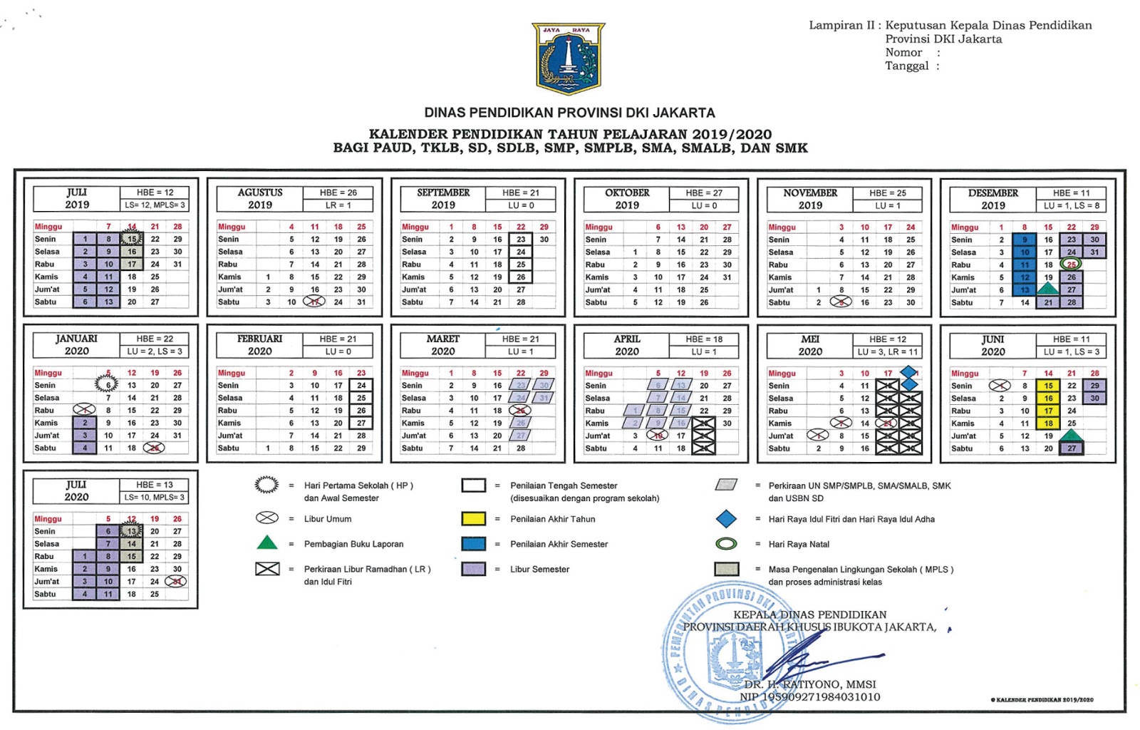 Download Kalender Pendidikan PAUD, TKLB, SD, SDLB, SMP, SMPLB, SMA ...