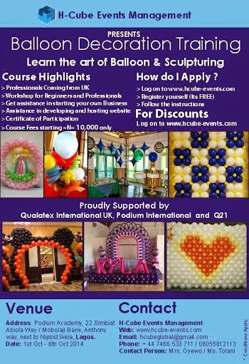 Balloon Decorations Training