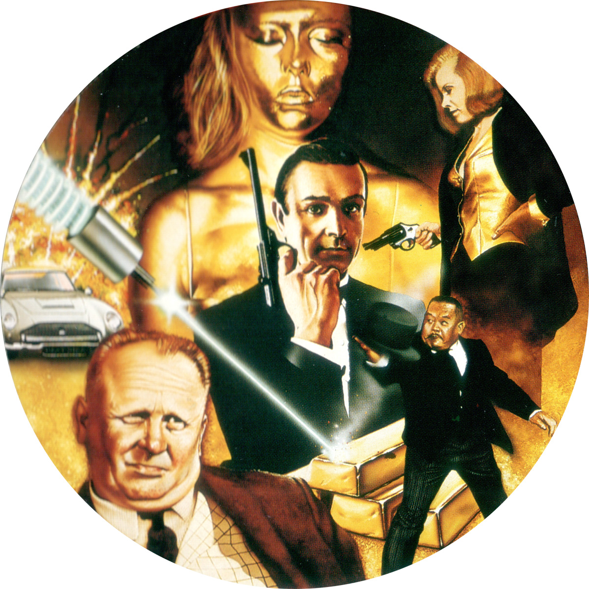 Illustrated 007 - The Art of James Bond: Goldfinger VHS Artwork