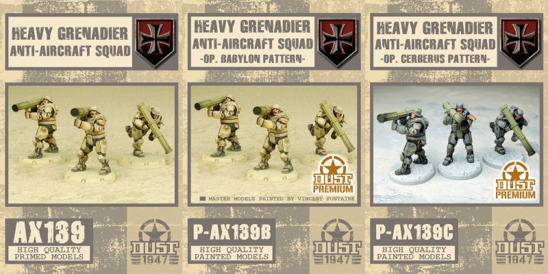 Tabletop Fix: Dust Models - New Releases