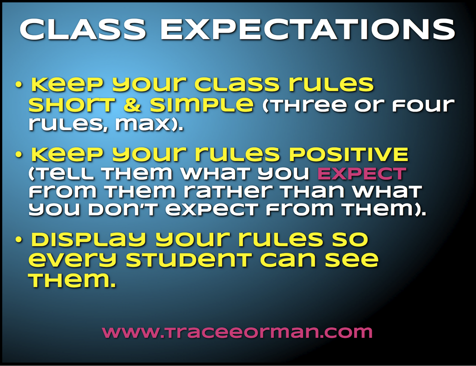 Mrs. Orman's Classroom: What Are Your Classroom Rules?