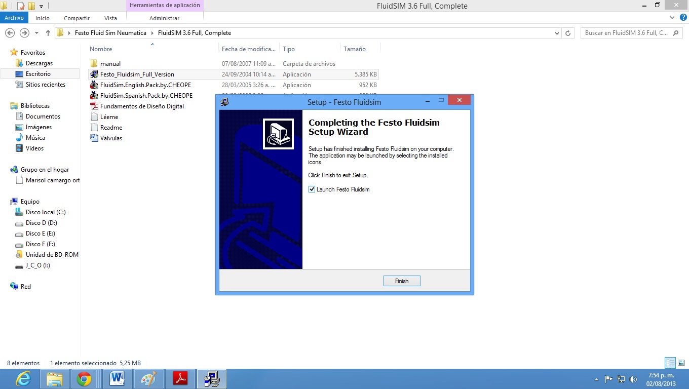 Programación Básica en Neumatica: Manual de instalación de Festo Fluid Sim
