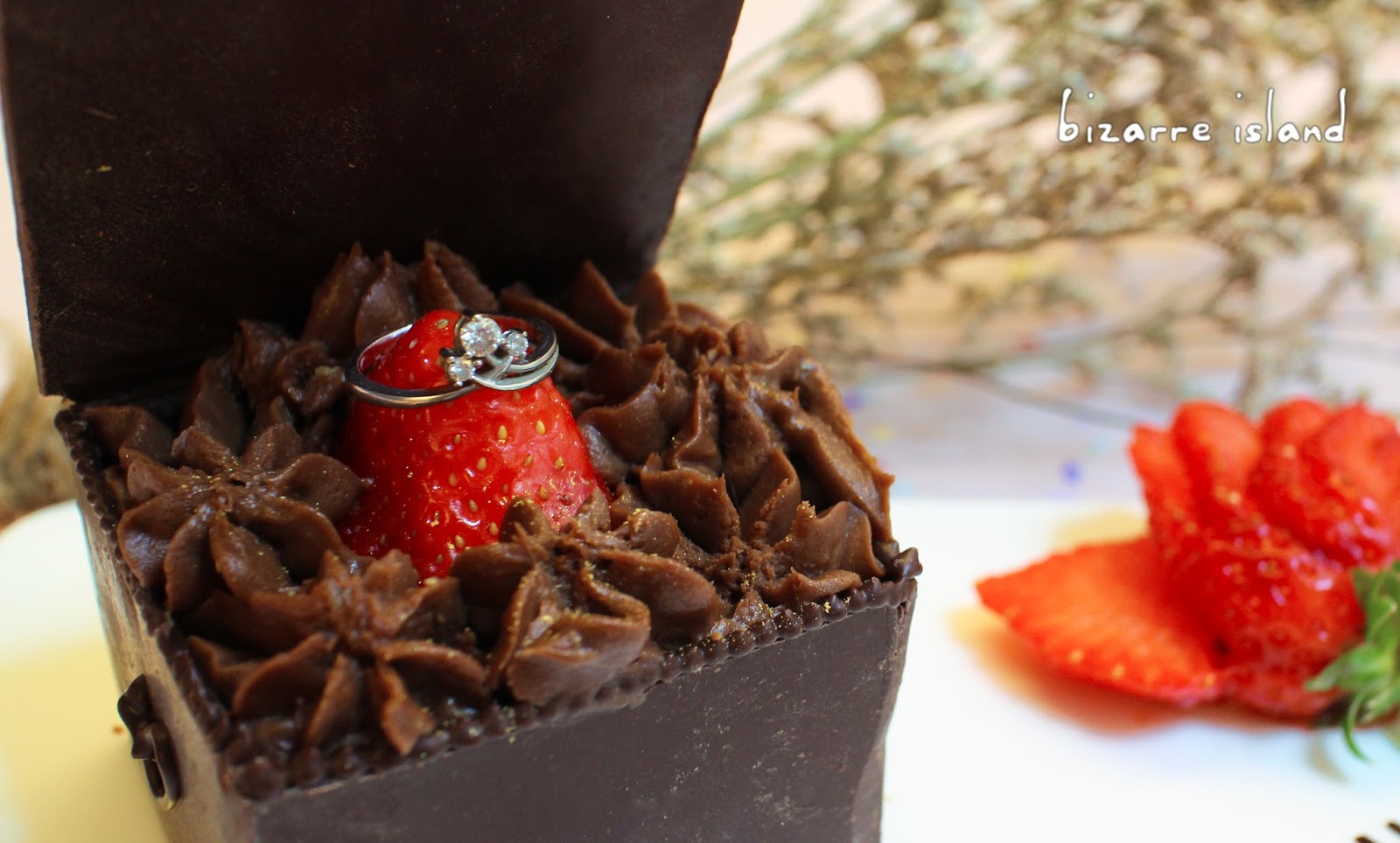 ~ bizarre island ~: No Bake Chocolate Cheesecake in Chocolate Box