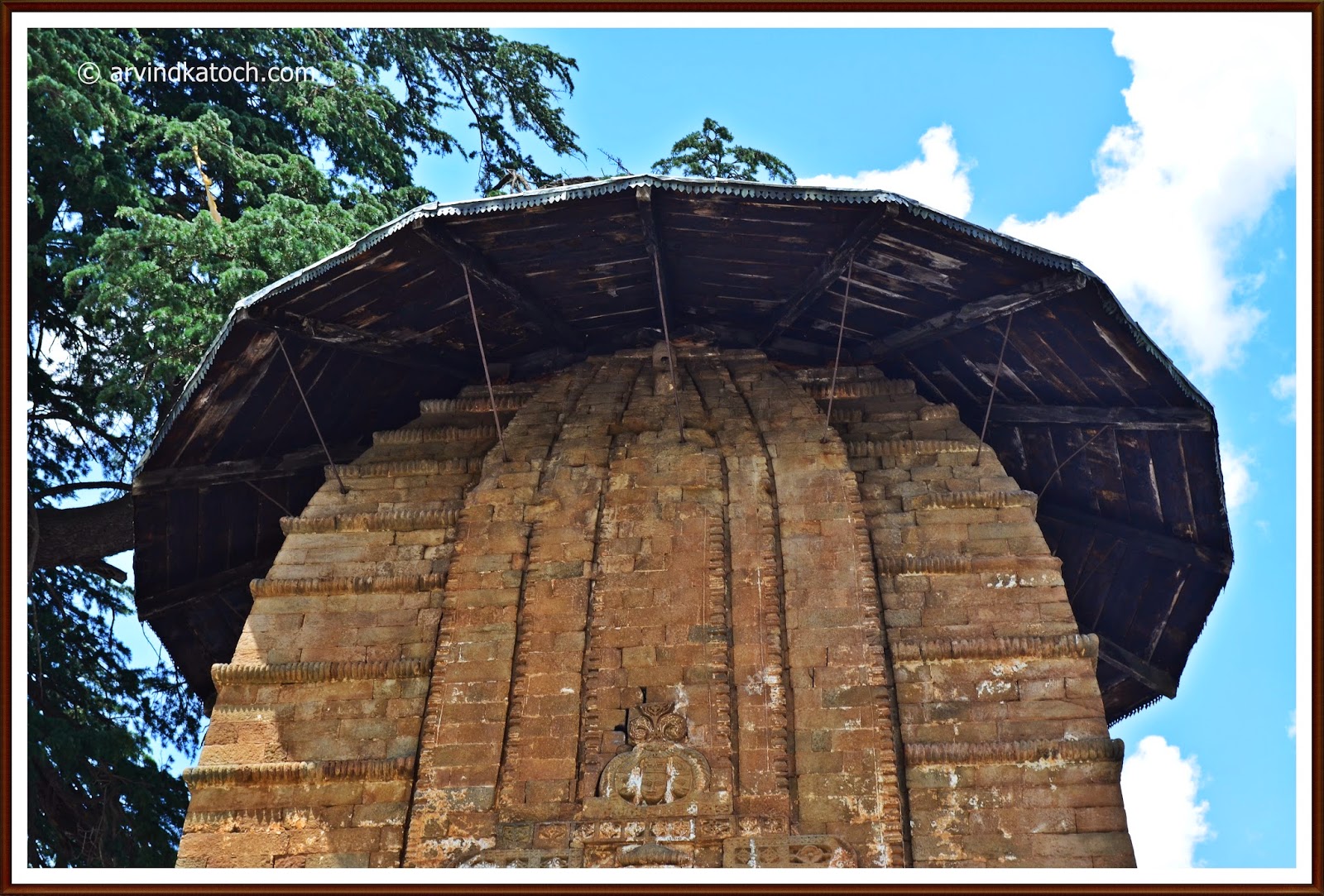 Shikhara style temple Top of Manimahesh Lord Shiva Temple Bharmour (Chamba)