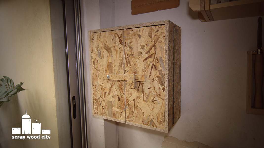 scrap wood city: How to make a cheap hanging workshop cabinet out of OSB