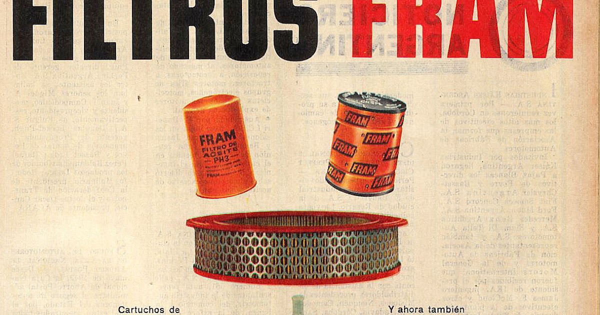 Archivo de autos: Los filtros FRAM