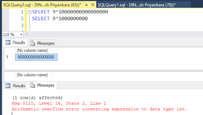Dinesh's Blog :::: Being Compiled ::::: Arithmetic overflow error ...