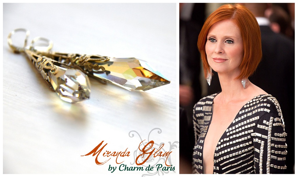 Charm de Paris: Miranda Glam - cercei cu cristale Swarovski