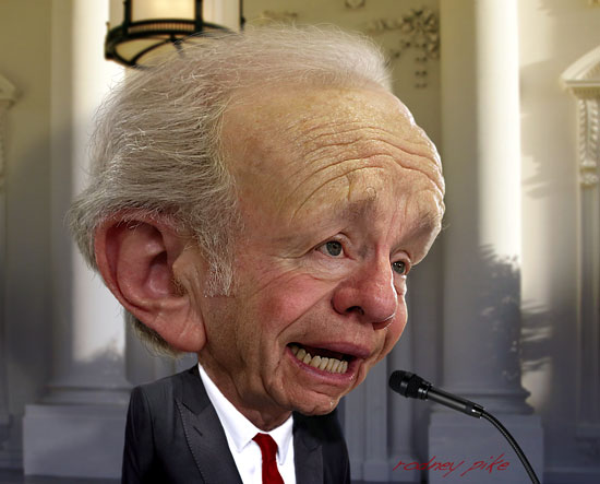 Rodney Pike Art: Joe Lieberman Caricature Study 2017