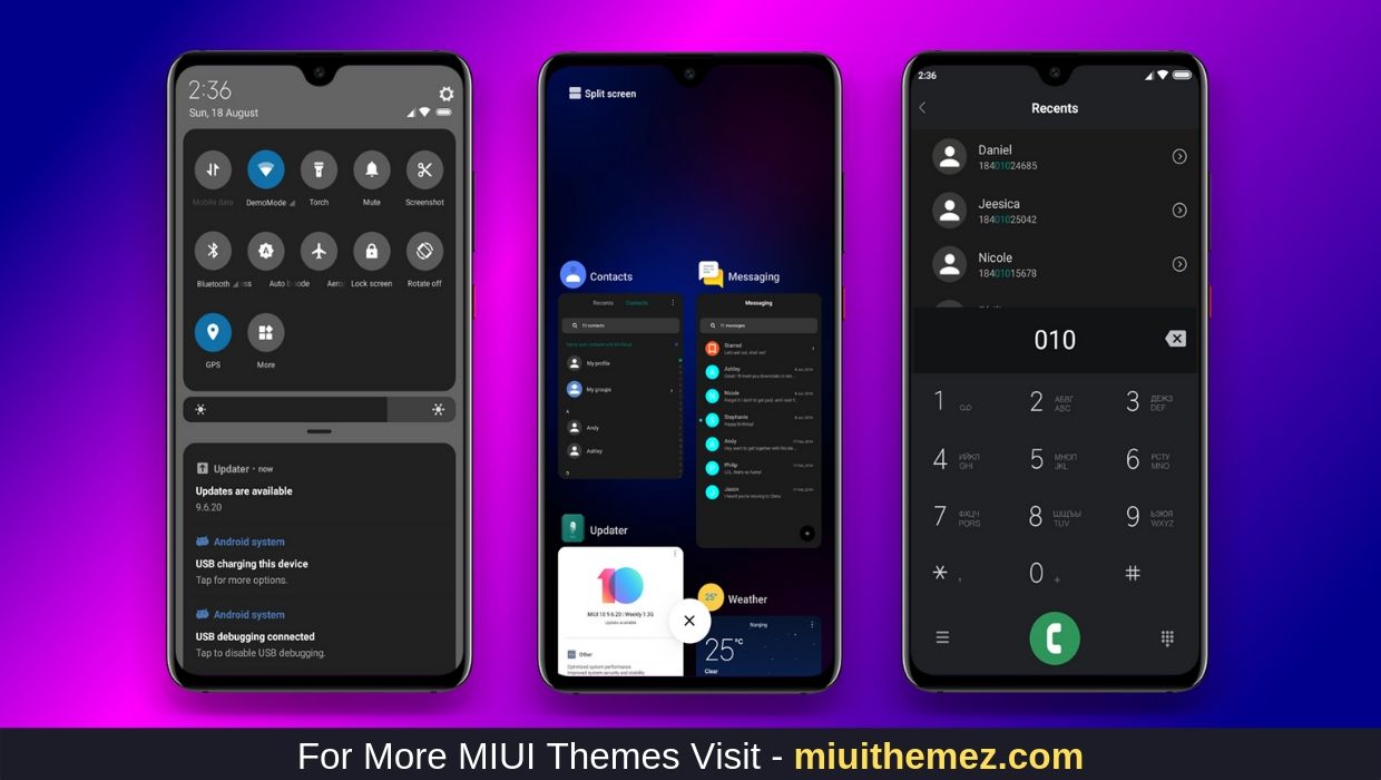 Dark NYCE MIUI 10 Theme Download | Xiaomi Mi Themes