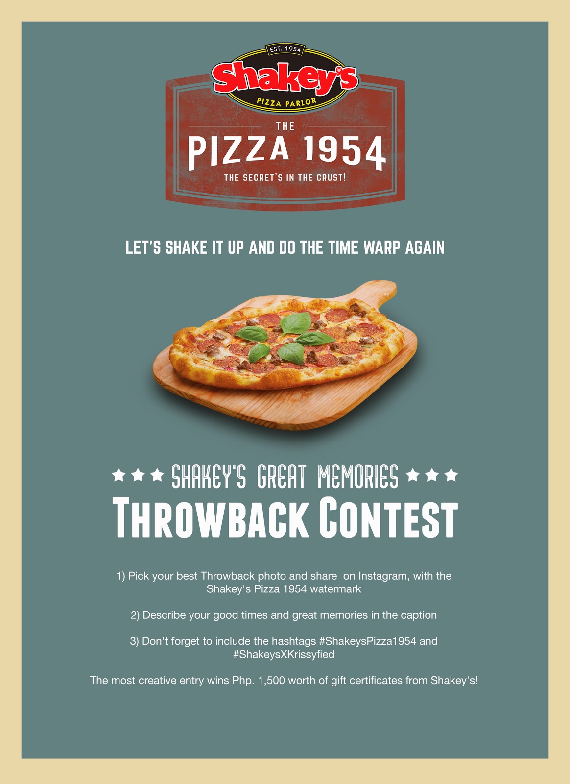 Win P1,500 worth of Shakey's gift certificates! | i am krissy