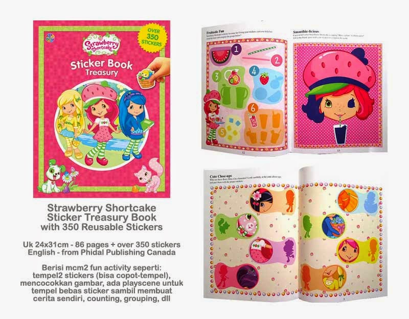 Planet Bayi: Sticker Book Treasury STRAWBERRY SHORTCAKE with Over 350 ...