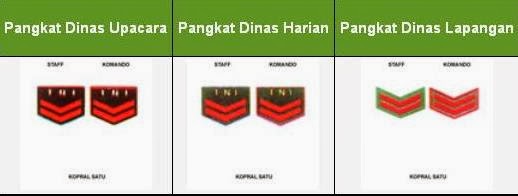 Catatan Rupa-Rupa: Tanda Pangkat Tentara RI dan AS