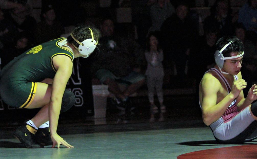 Men Wrestling Women: powerful wrestler pins her man