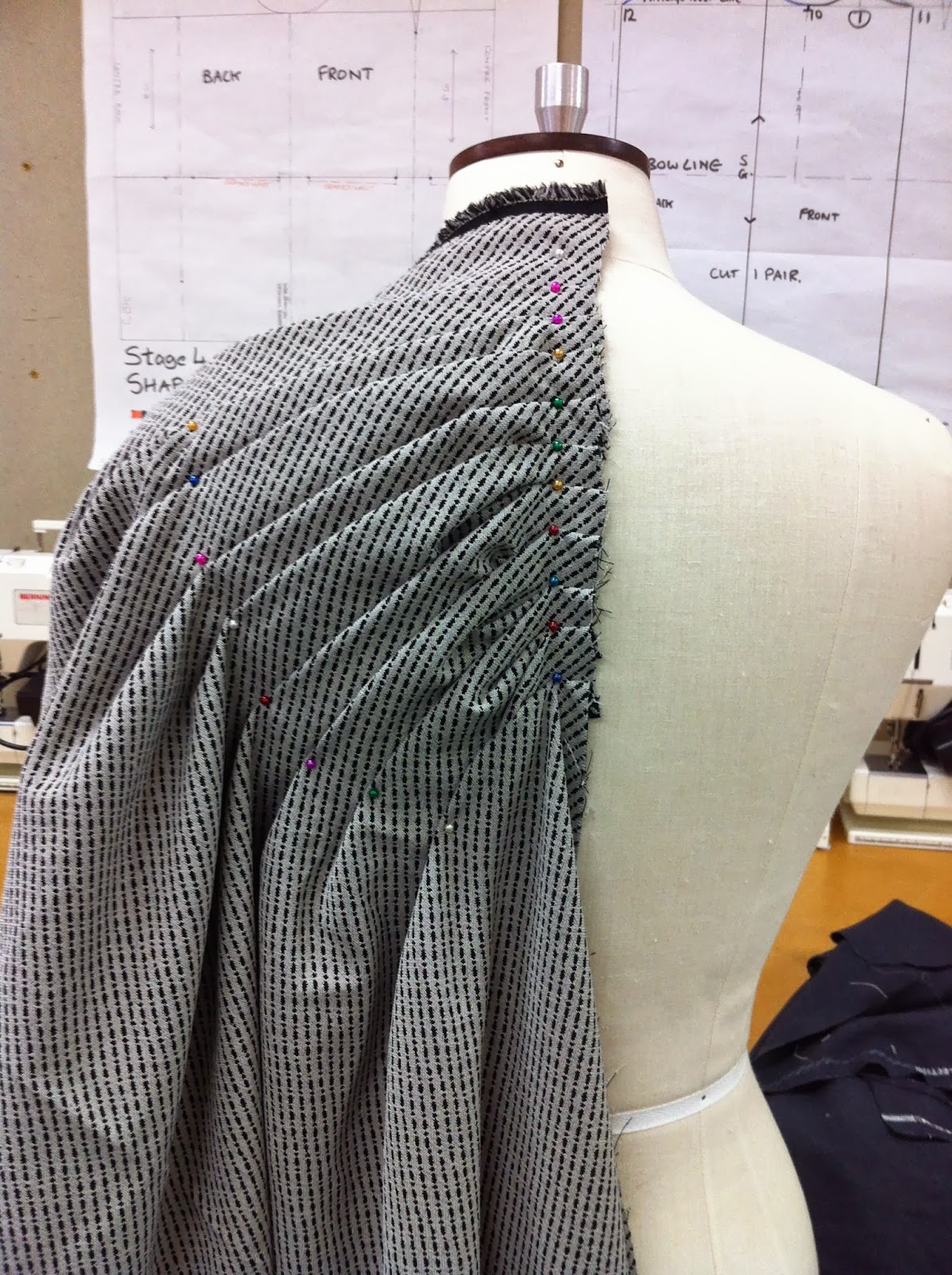 Hollie Dingsdale: Draping on the stand; Draping idea's.