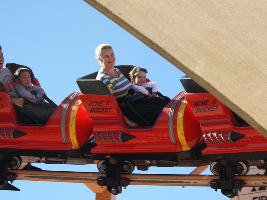 Max's World: movie world road runner roller coaster