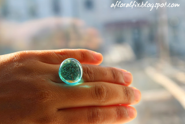 A Floral Fix: DIY Glass Stone Rings!