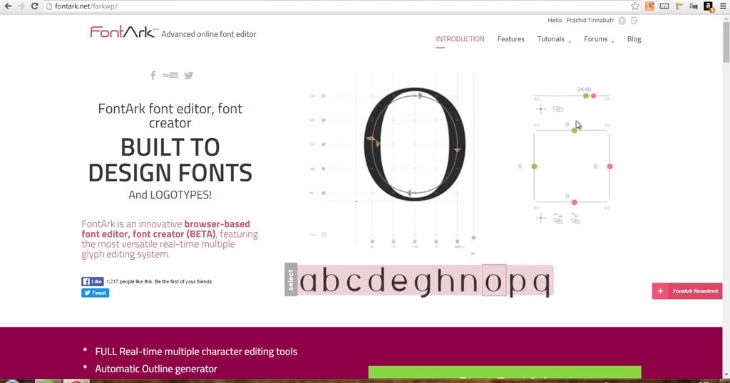 Typefaces Design : ออกแบบตัวอักษรและตัวพิมพ์: FontArk : font editor ...