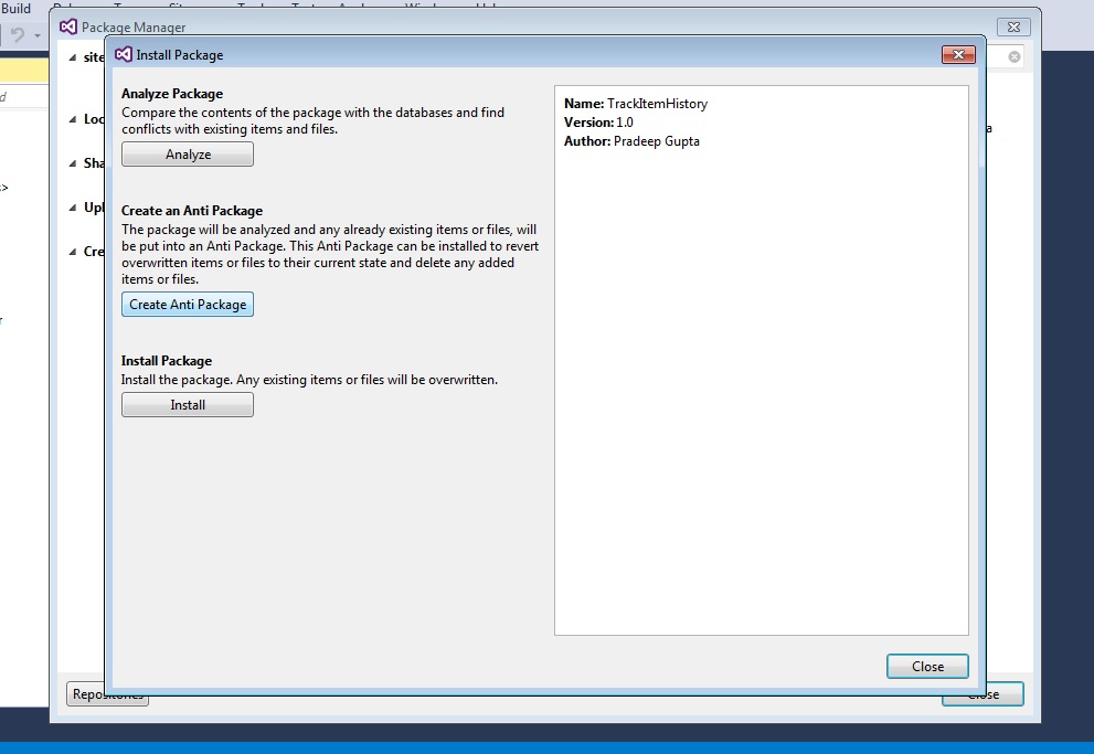 Explore Sitecore: Creating Anti Package Using Sitecore Rocks Explore Sitecore: Creating Anti Package Using Sitecore Rocks