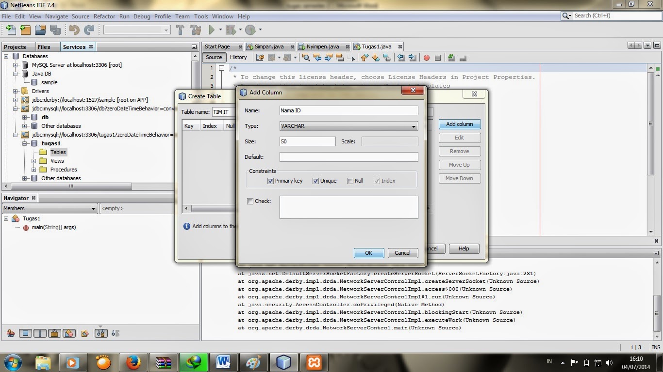 Adrian Sanctuary: APLIKASI NETBEANS MASTER DETAIL SAMPLE FORM