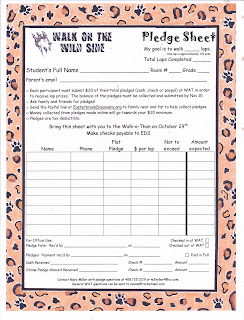 EDS Walk-a-Thon: Pledge Sheet