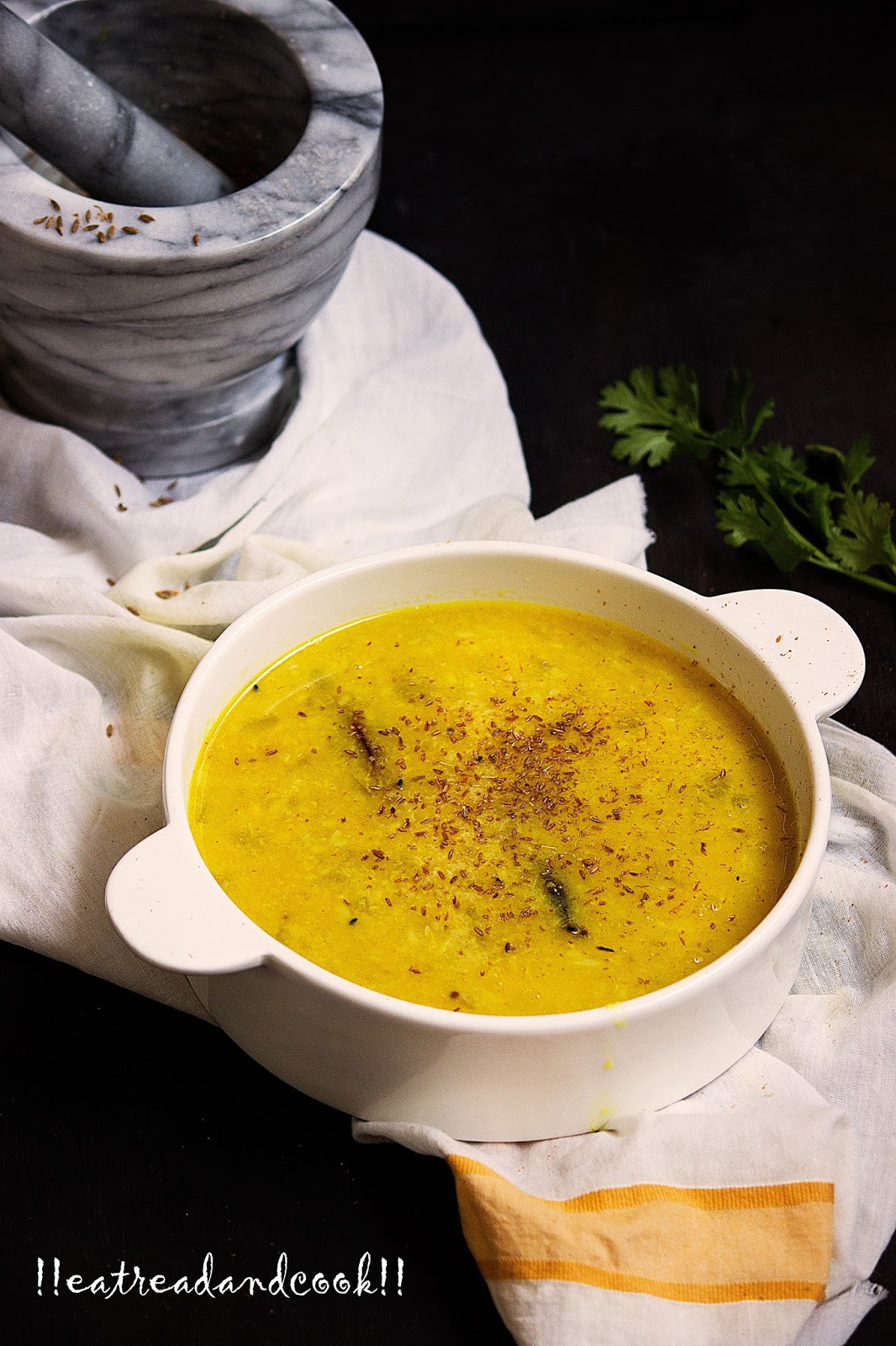 Lau Dal - Bengali Style Mung Dal with Sweet Bottle Gourd