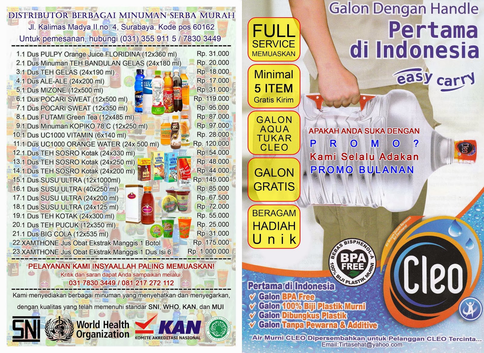 UD Tirta Sehat Distributor Serba Minuman Murah : Distributor Sari Buah ...