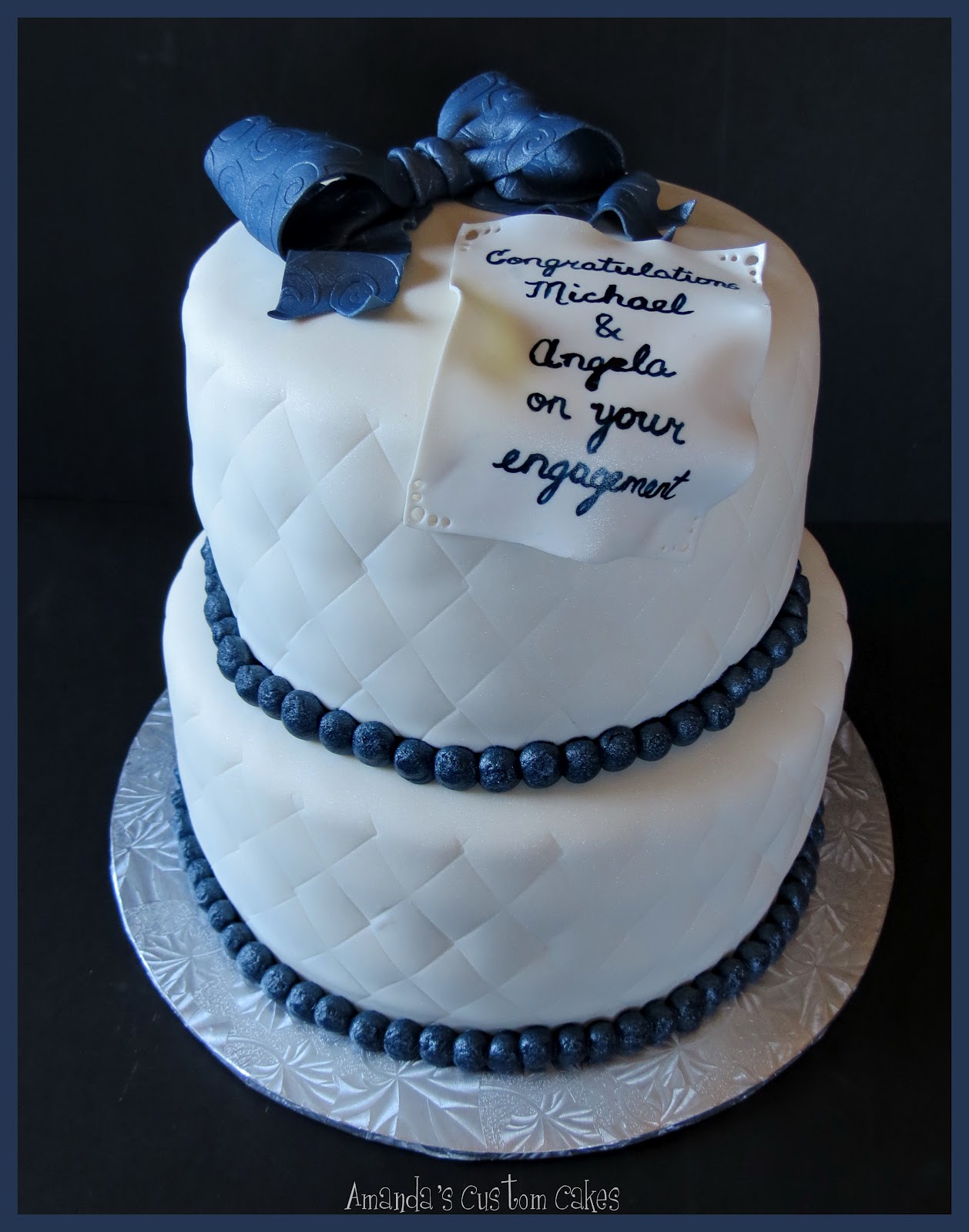 Amanda's Custom Cakes: Engagement Party Cake