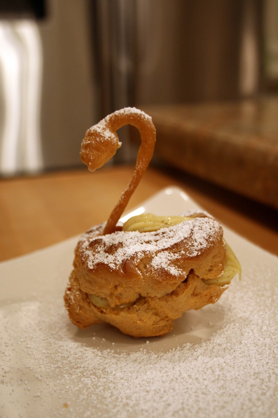 one clever mom: Daring Bakers: Pate a Choux Swans!